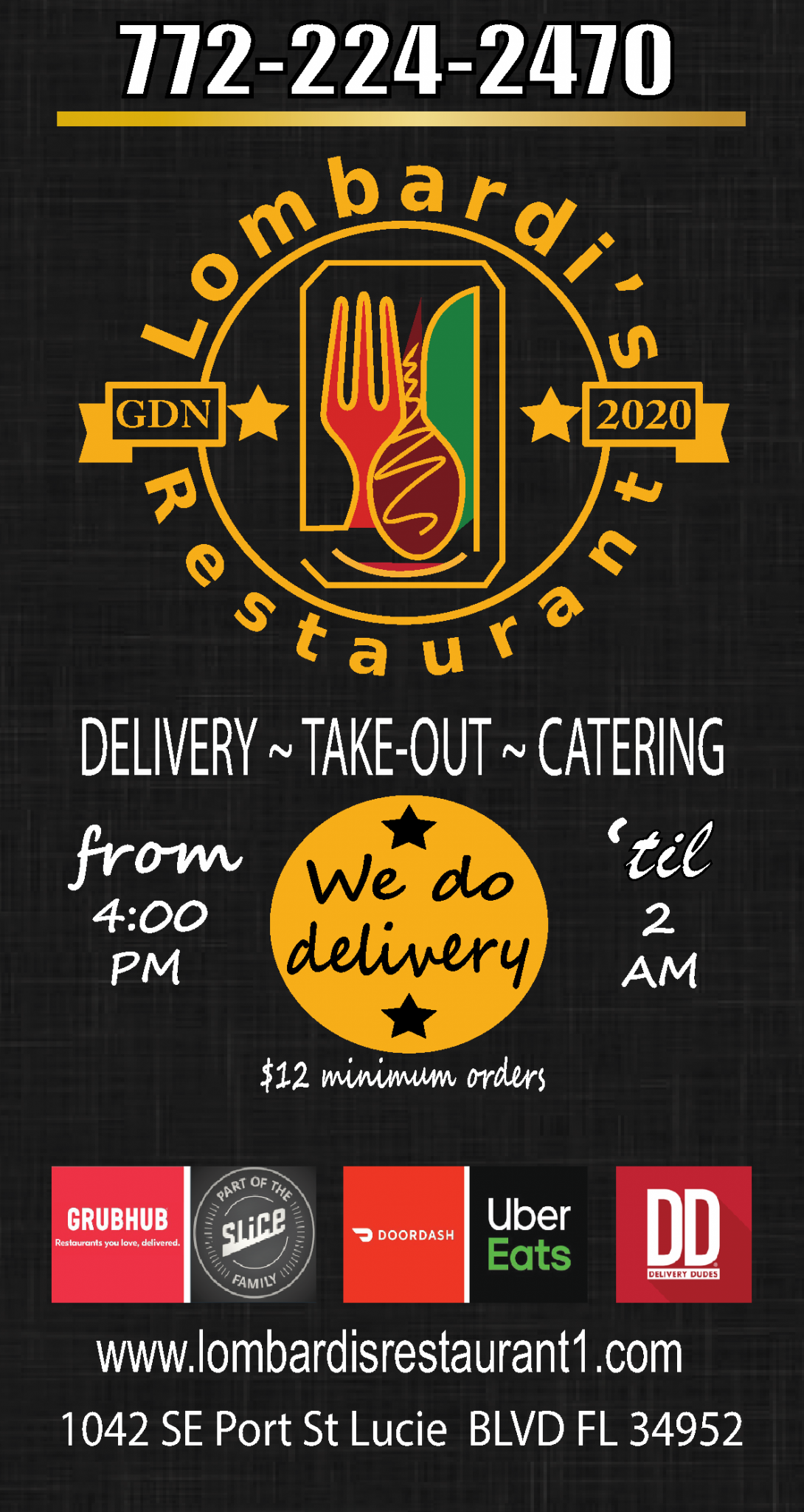 Reservation – LOMBARDI'S RESTAURANT